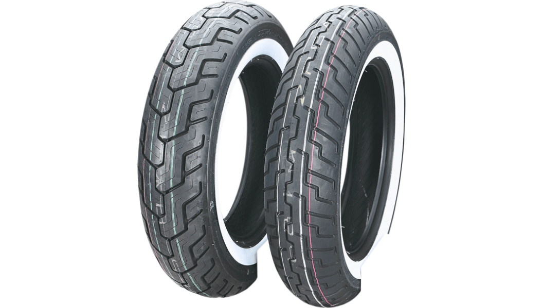 DUNLOP Tire - D404 - Front - 150/80-16 - Wide Whitewall - 71H – American Classic Motors