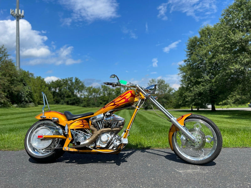 Black Chopper Motorcycle