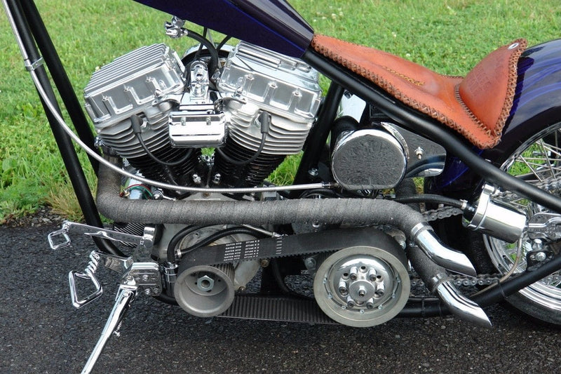 BDL 3" Open Belt Drive Primary Kickstart 1955-1984 Harley Panhead & Sh ...