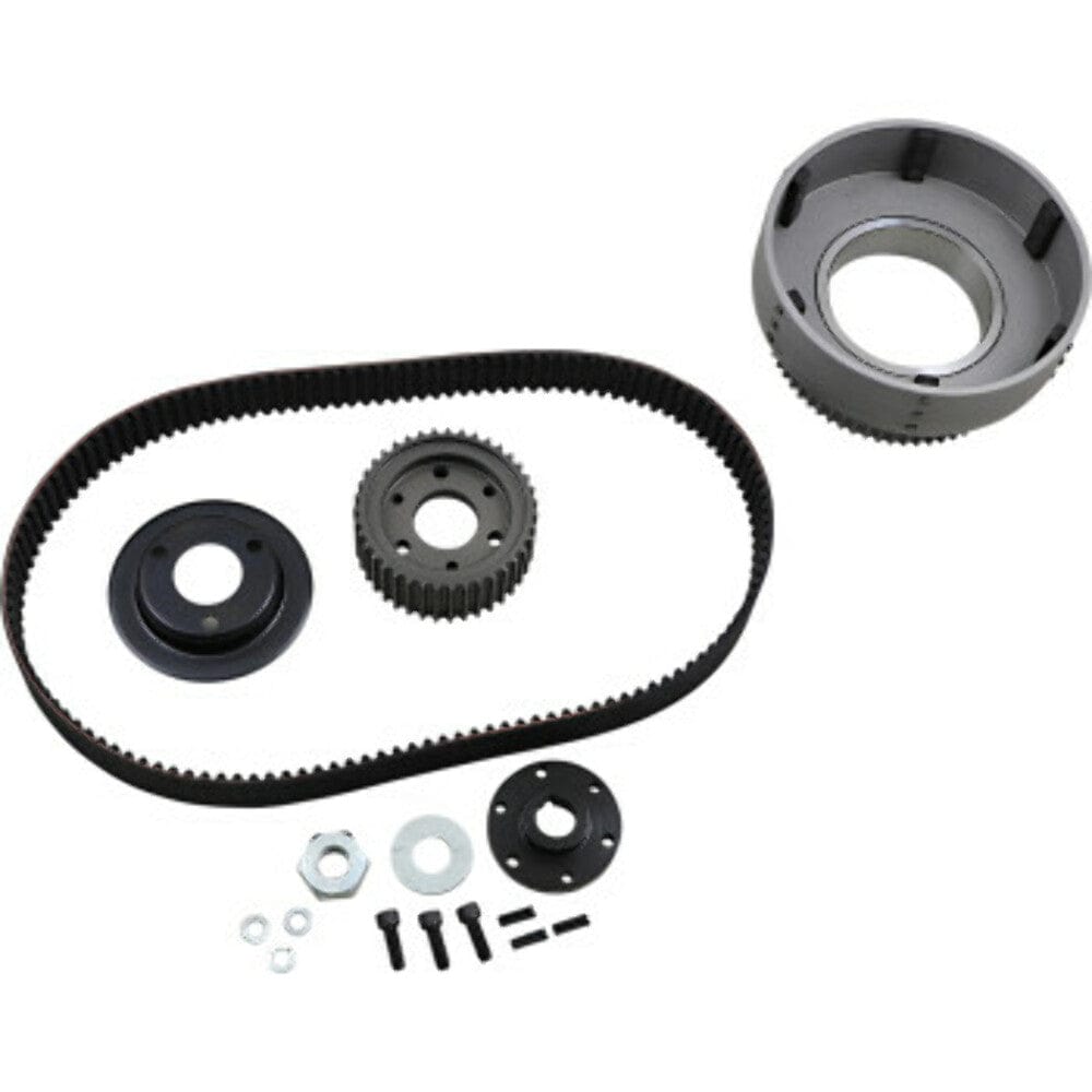 BDL 8mm 1-1/2" Open Primary Belt Drive Kit Kick Start Harley Panhead K ...