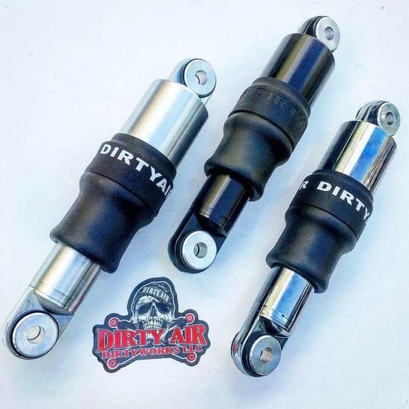 Dirty Air 3" Aluminum SS Series Short Shocks Rear Pair Set Raw Adjusta ...