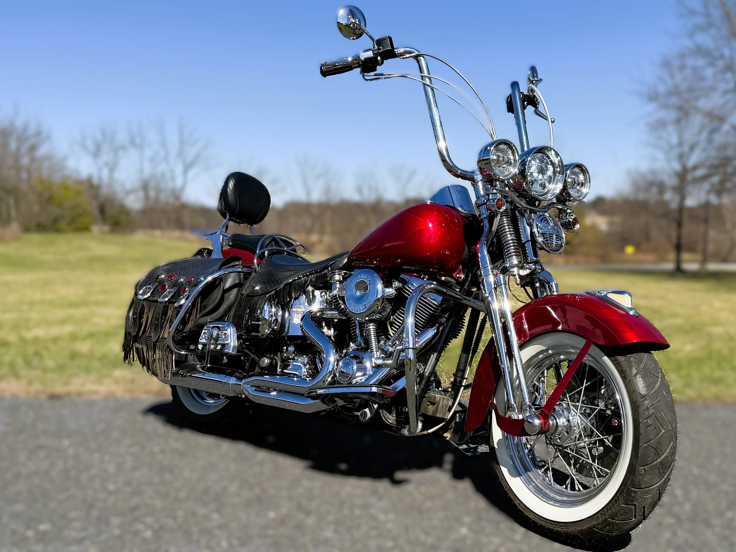 2000 Harley-Davidson Softail Heritage Springer FLSTS Zippers 124" Perf ...