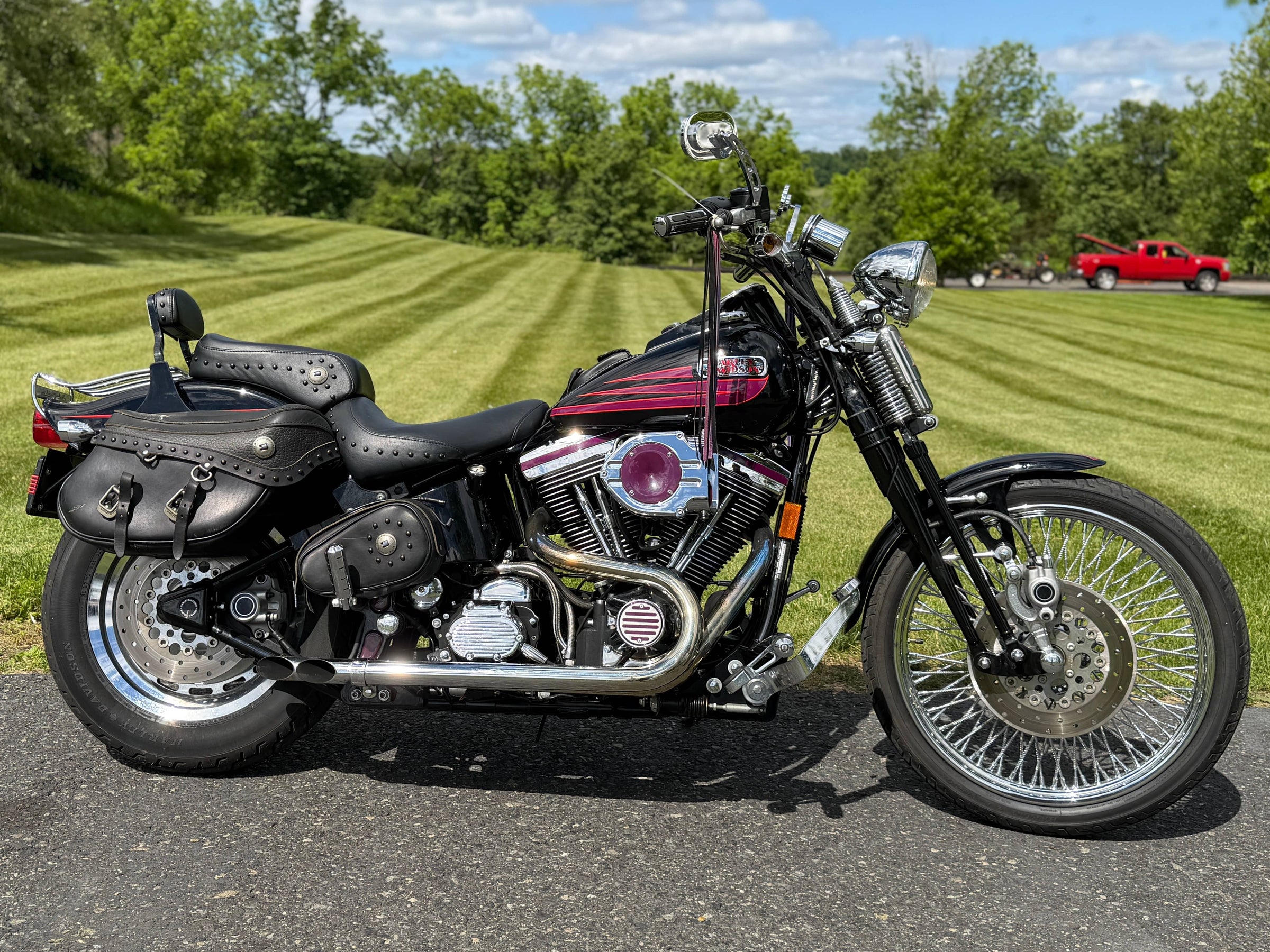 SOLD 1996 Harley-Davidson Softail Springer Badboy FXSTSB FXSTS 2,102 O ...