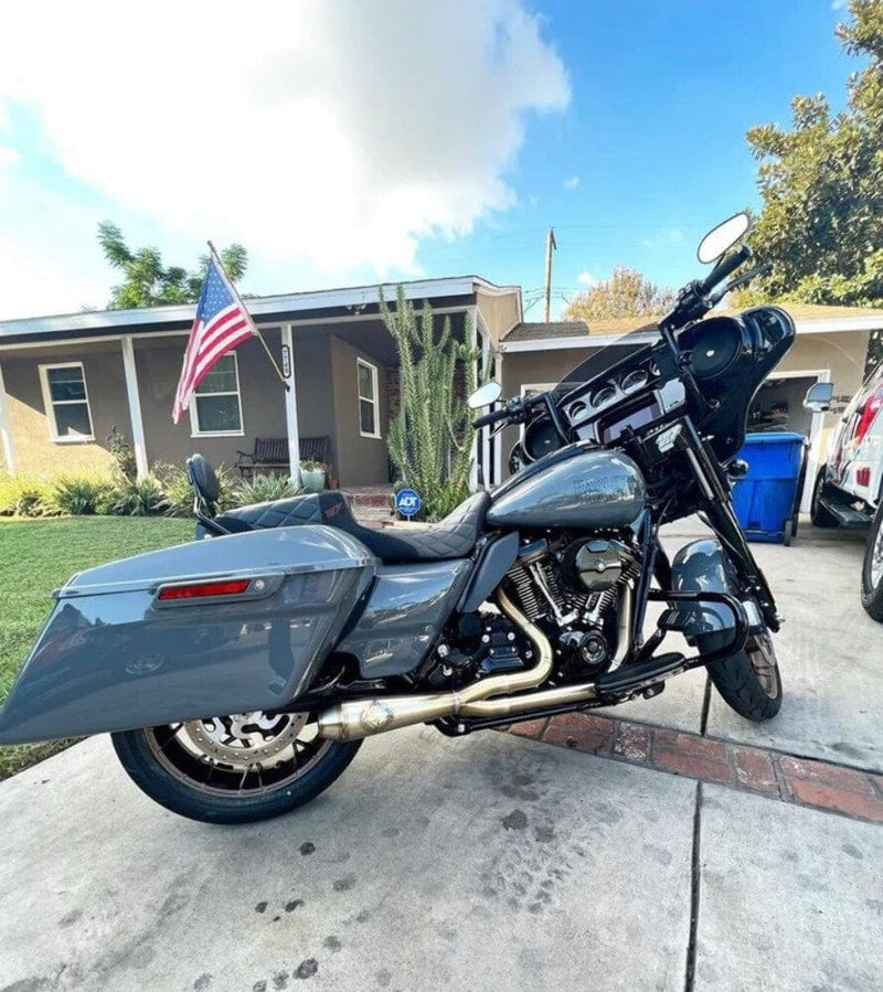 SP Concepts Stainless Steel 2-1 2 Into 1 Exhaust Pipe Harley Touring M ...