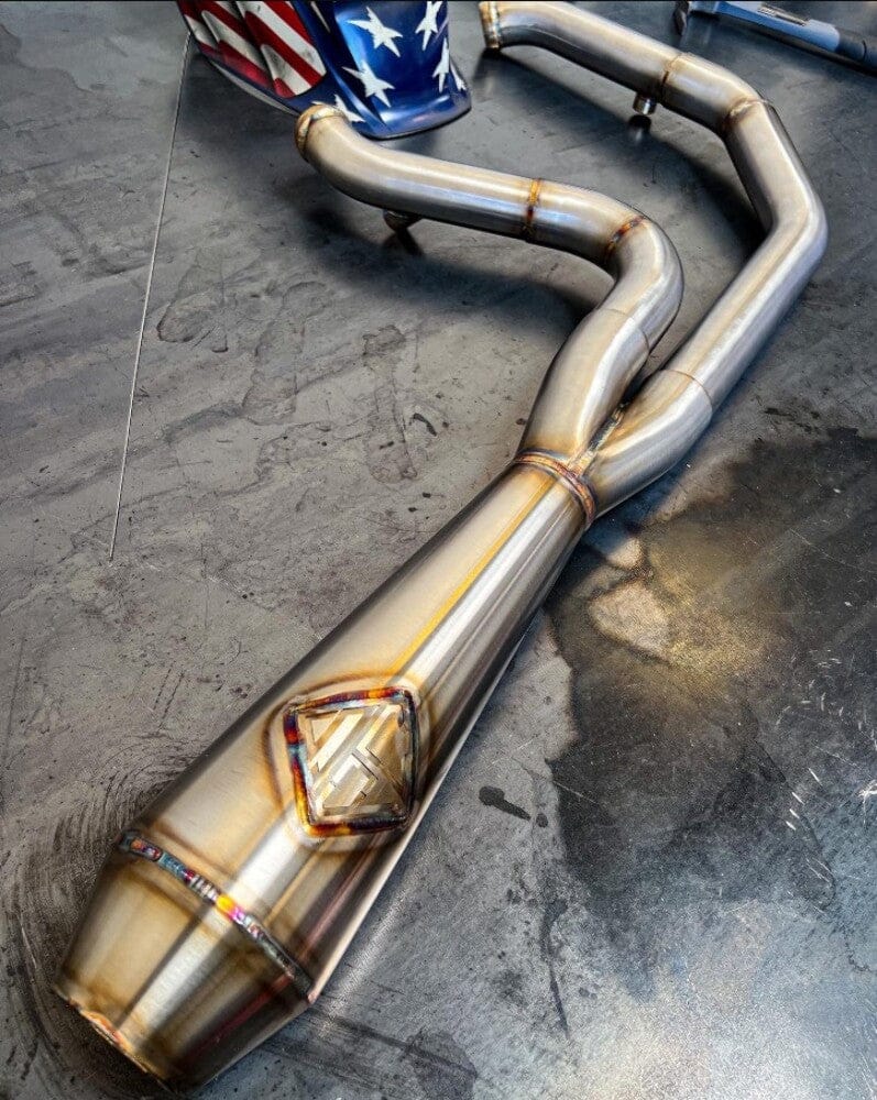 SP Concepts Stainless Steel 2-1 2 Into 1 Exhaust Pipe Harley Touring M ...