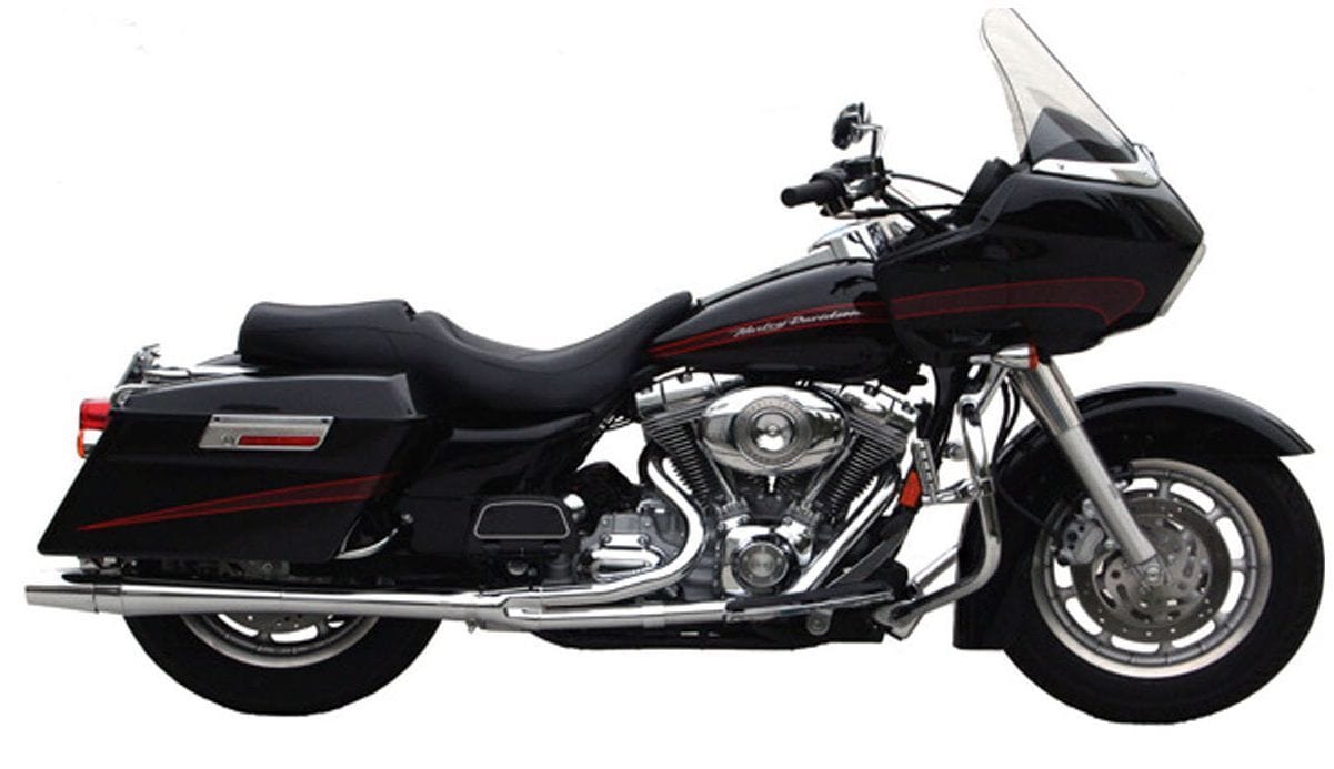 Thunderheader Chrome 2 into 1 Exhaust Pipe Header Muffler System Harle ...