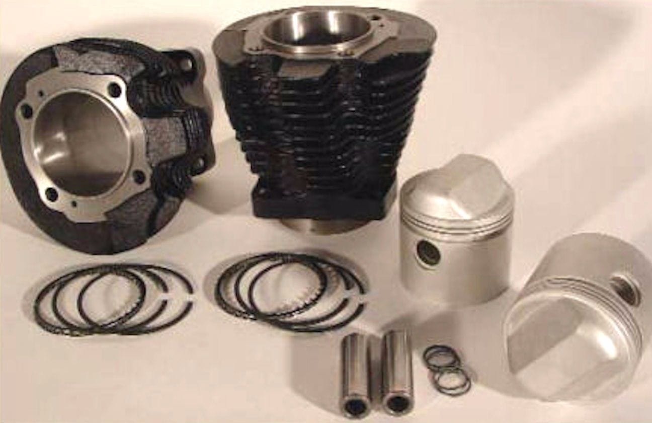 Honed Fitted 1000cc Cylinder & Piston Engine Kit 73-85 Harley Sportste ...