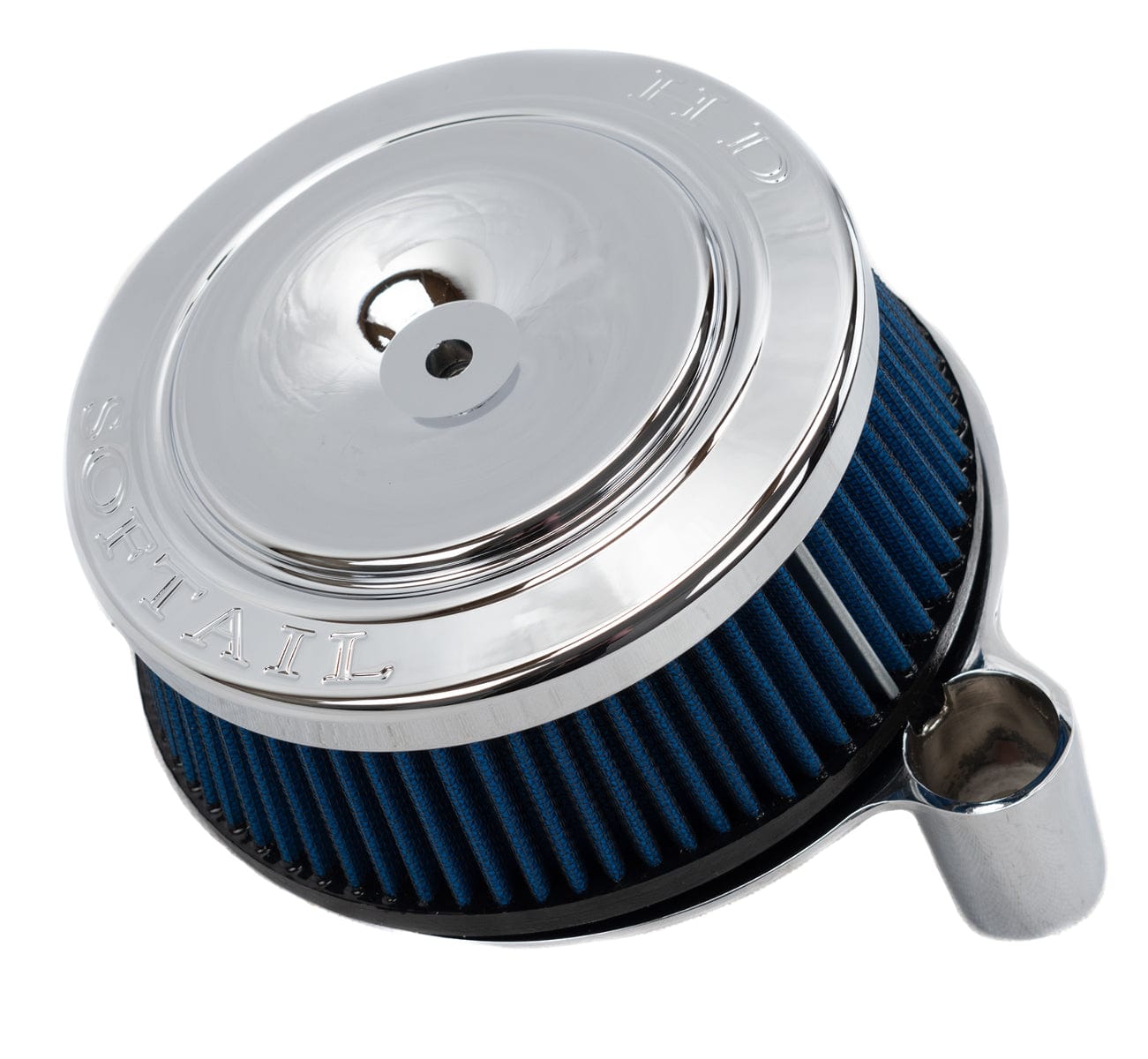 HD Softail Chrome Billet Big Sucker Air Cleaner Intake Filter Cover Ki ...