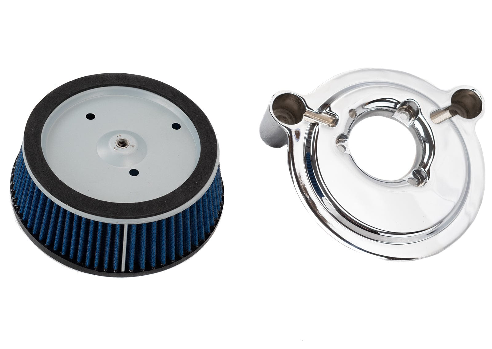 HD Softail Chrome Billet Big Sucker Air Cleaner Intake Filter Cover Ki ...