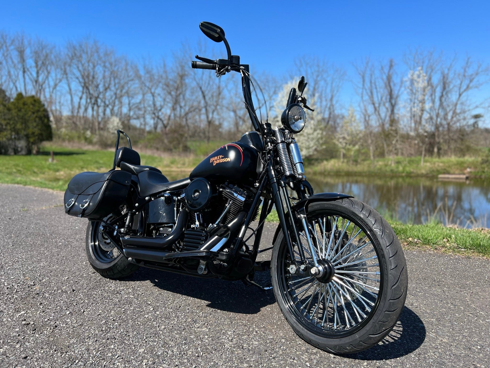 SOLD 2008 Harley-Davidson Softail Springer Crossbones FLSTSB FLSTS w ...