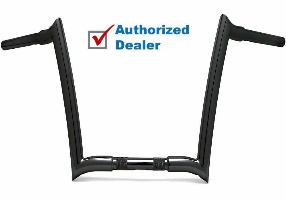 Paul Yaffe Black 14 OEM Monkey Bar Ape Handlebars Harley Softail Road ...