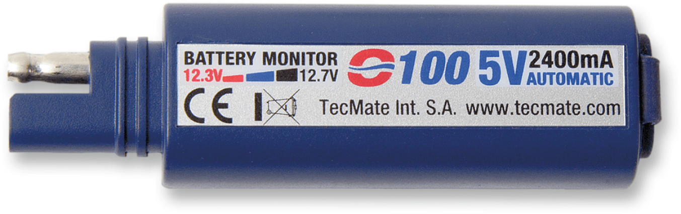 TecMate OptiMate 2400mA USB Mini Battery Charger LED Monitor Cell Phon ...